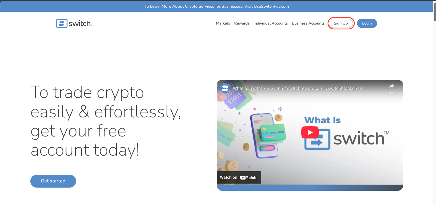 How do I sign up for a Switch account? – Switch